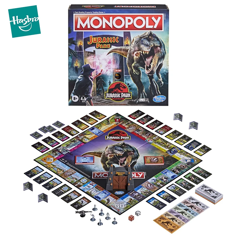 Original Hasbro Monopoly Board Game Jurassic Park Edition