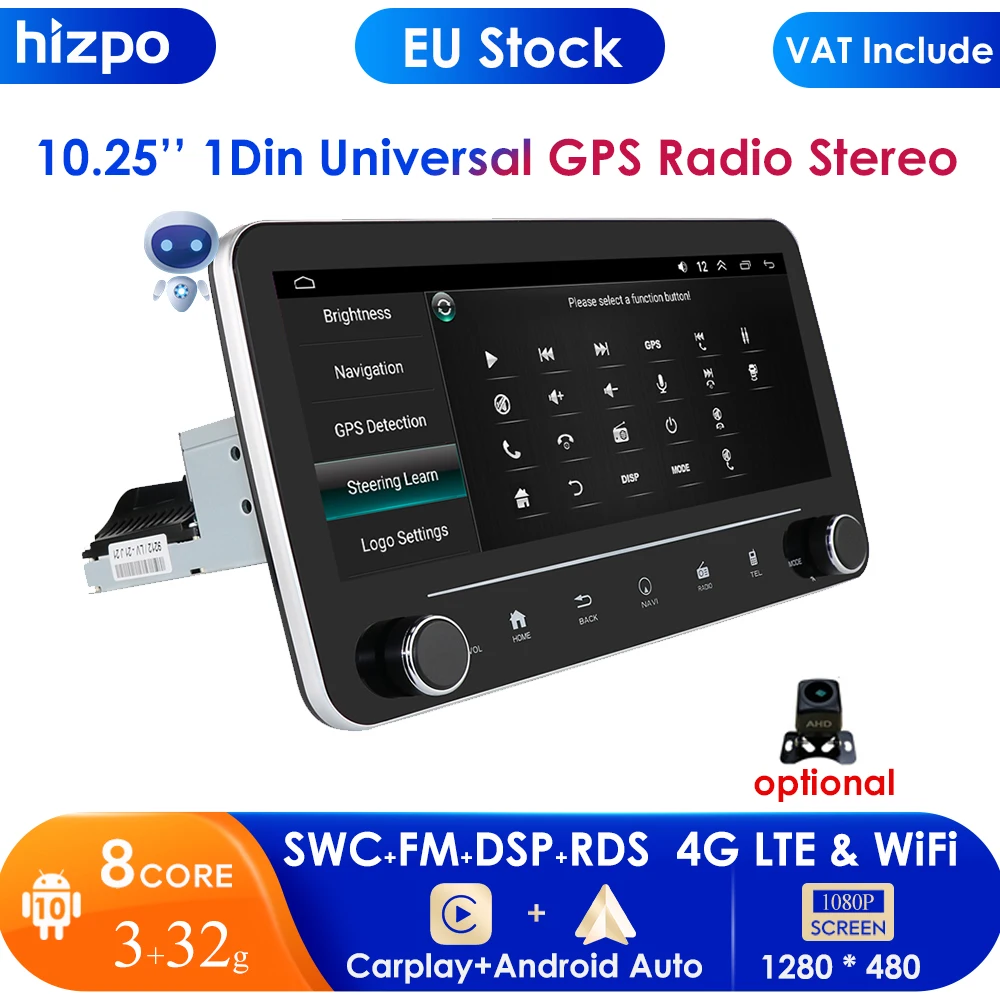 Reproductor Multimedia Universal con GPS para coche, autorradio 4G LTE ...