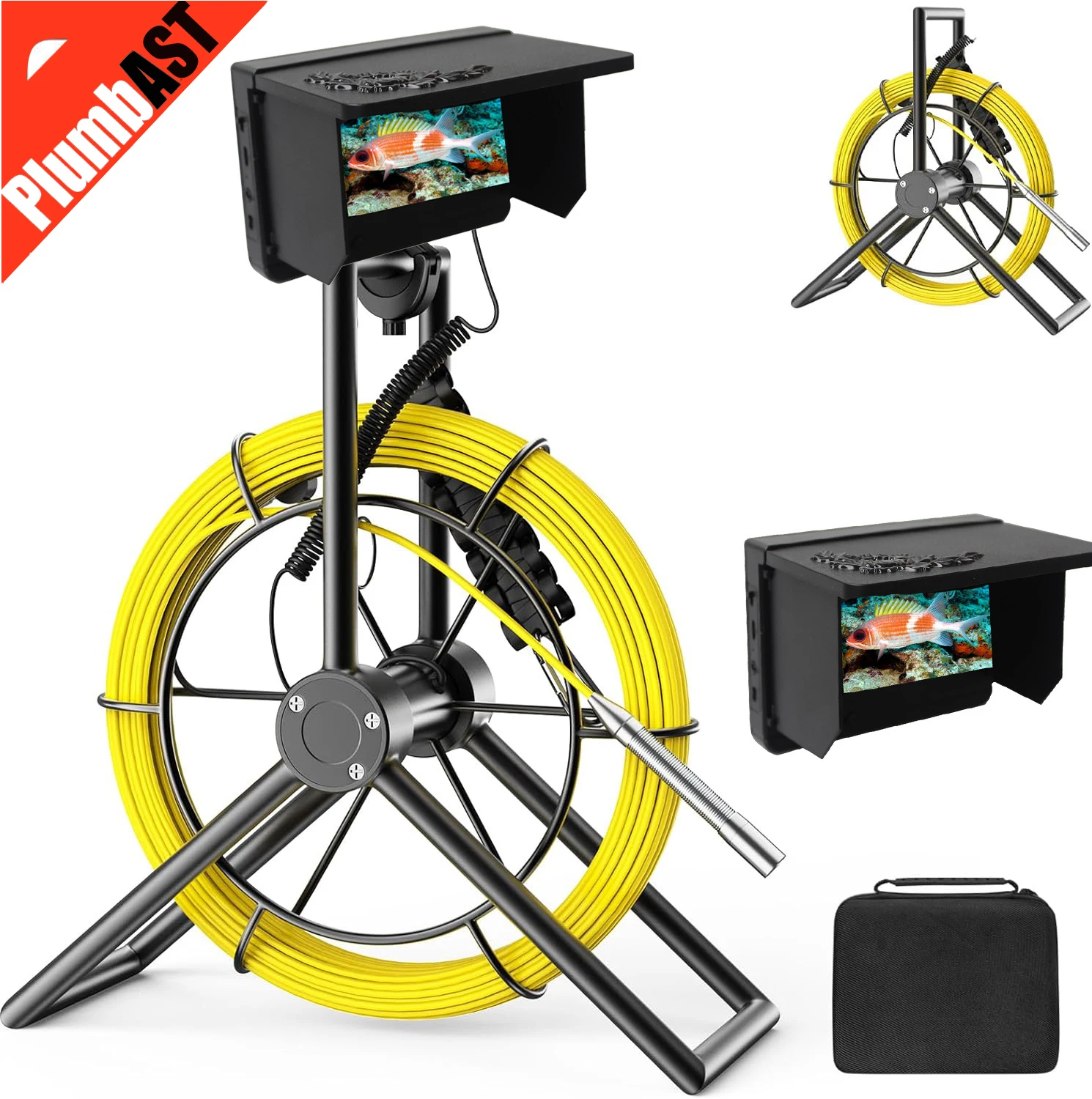 4-3-LCD-Monitor-with-DVR-Plumbing-Camera-Sewer-Snake-camera-with-23mm ...