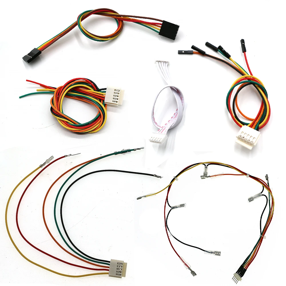 5Pin-Joystick-Cable-Wire-Harness-4-8mm-8P-To-5P-Connector-for-Sanwa-or ...