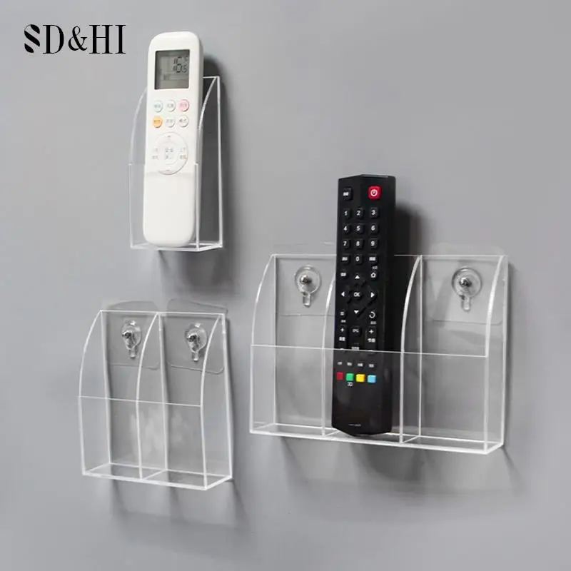 1-2-3-4-Grids-Acrylic-TV-Air-Conditioner-Remote-Control-Holder-Wall ...