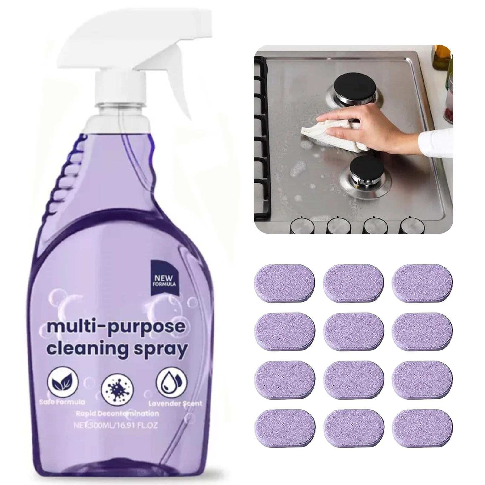 Kitchen Heavy Oil Cleaning Agent With Concentrated Cleaning Tablets for ...