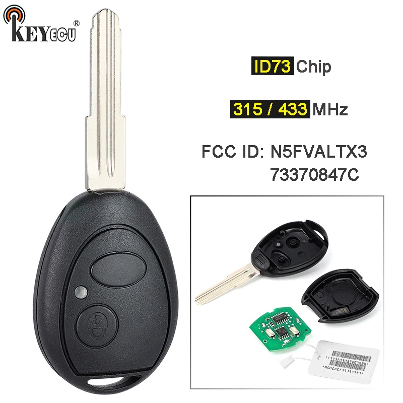 KEYECU-315-433MHz-ID47-Chip-FCC-ID-N5FVALTX3-73370847C-Remote-Key-Fob ...