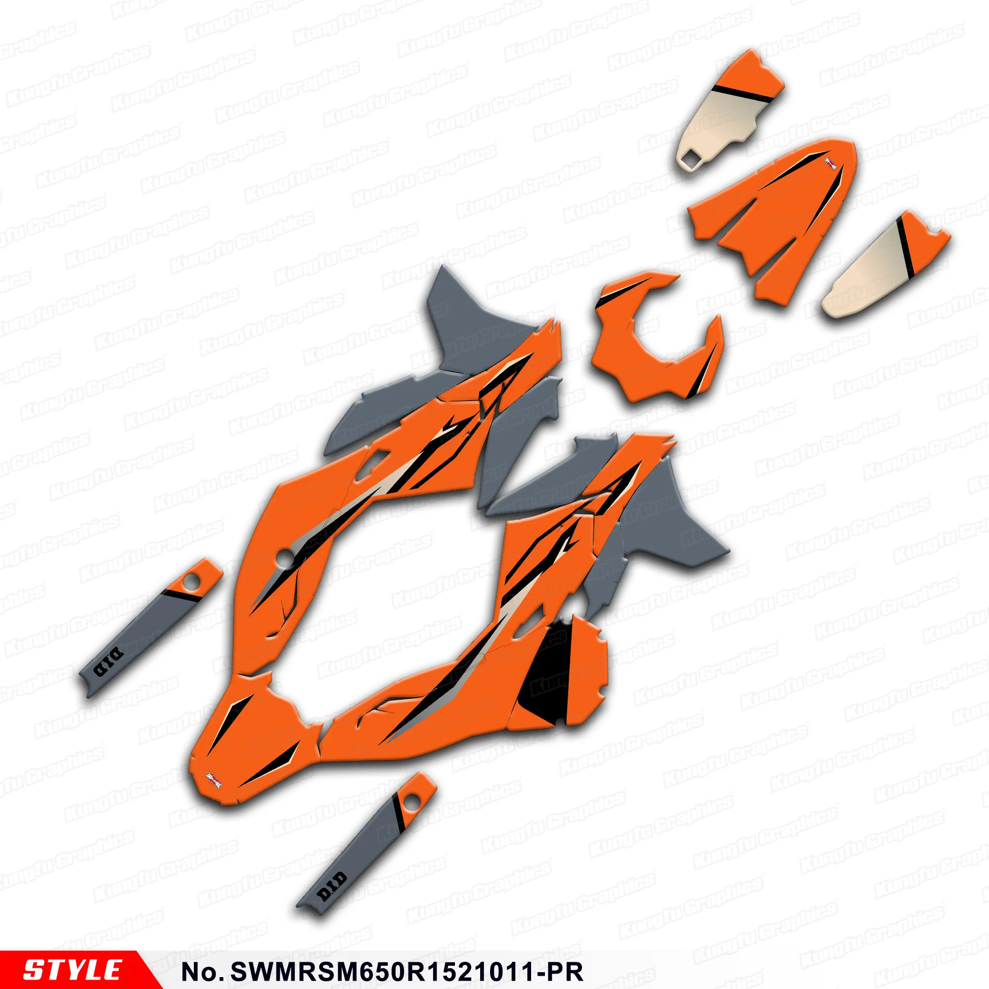 JY RACING Customised Motorcycle Graphics Racing Sticker for SWM SM650R ...