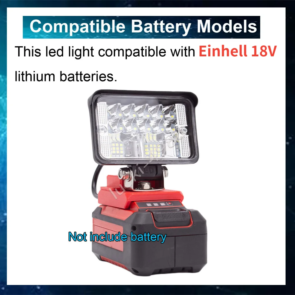 Led Work Light Battery Einhell | 18v Led Work Light Einhell | Light ...