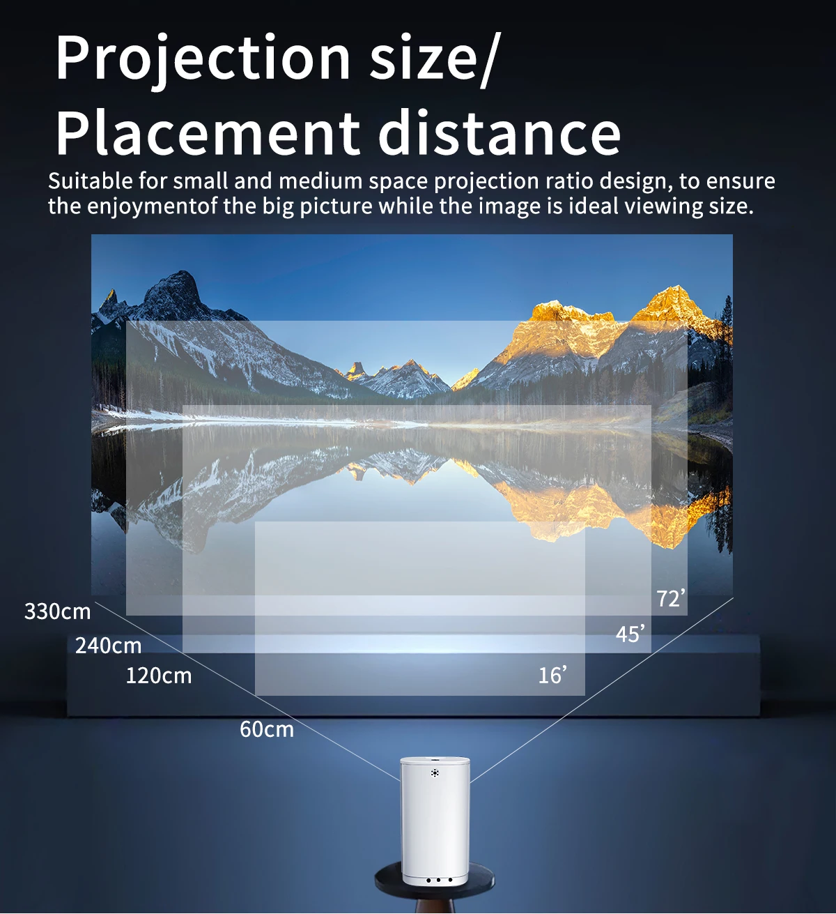 T30S Mini Mirror Cast Projector - OTC.LK
