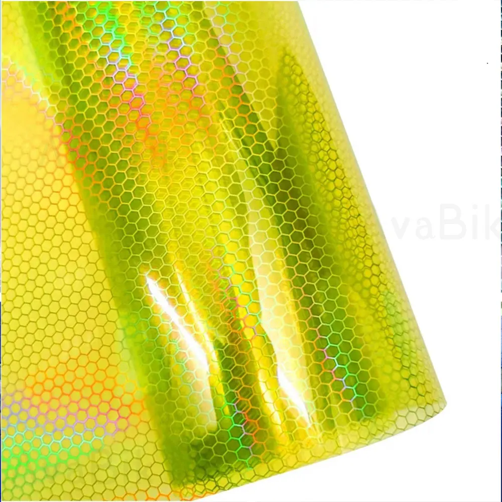 30x60/800CM Car Fluorescent Green Honeycomb Texture Light Film Tint ...