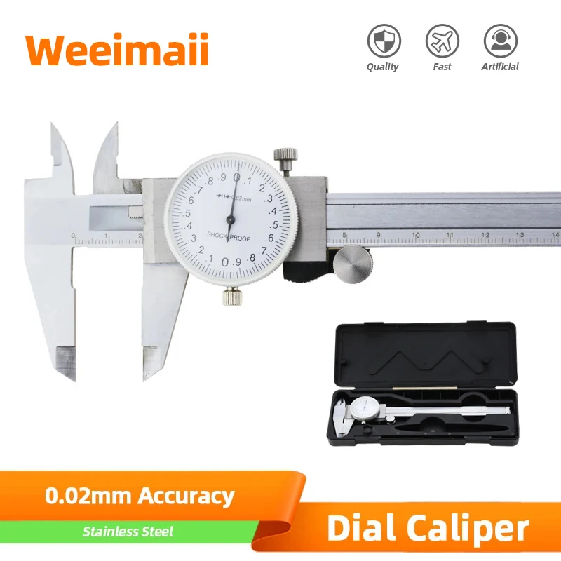 Dial Caliper Metal Vernier Caliper With Dial Indicator Micrometer ...