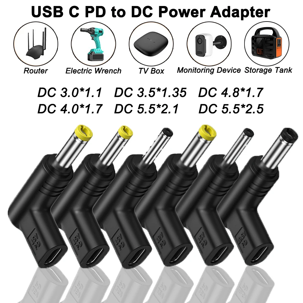 12V-15V-19V-Type-C-DC-Power-Adapter-Jack-Connector-USB-C-to-DC ...