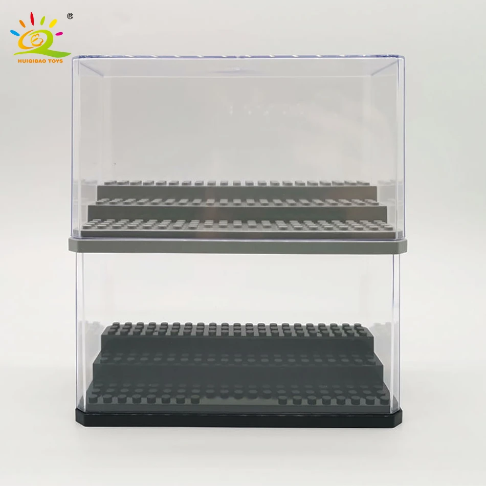 Huiqibao Dustproof Display Case Box Show Case For Model Collection Building Blocks Figures ...