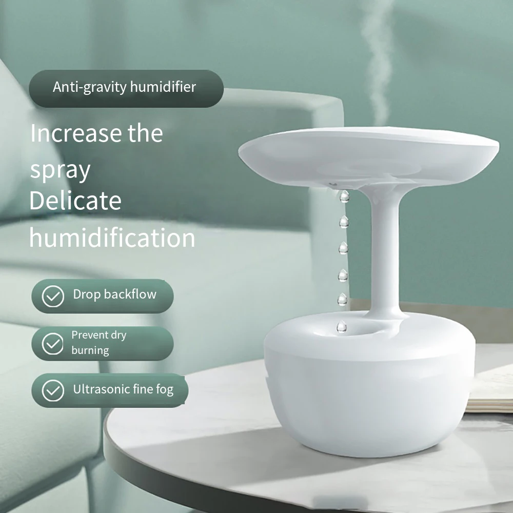 700ML-Anti-Gravity-USB-Air-Humidifier-Water-Drop-Aroma-Diffuser ...