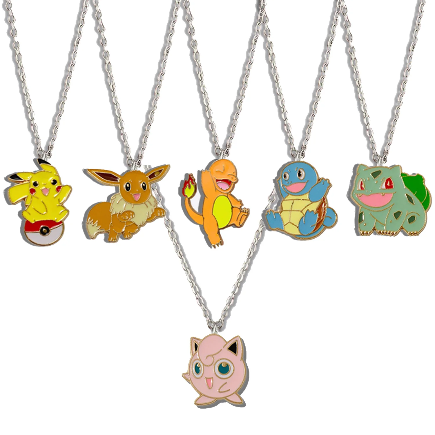 Pokemon-Necklace-Anime-Figure-Pikachu-Jigglypuff-Bulbasaur-Cute-Pendant ...