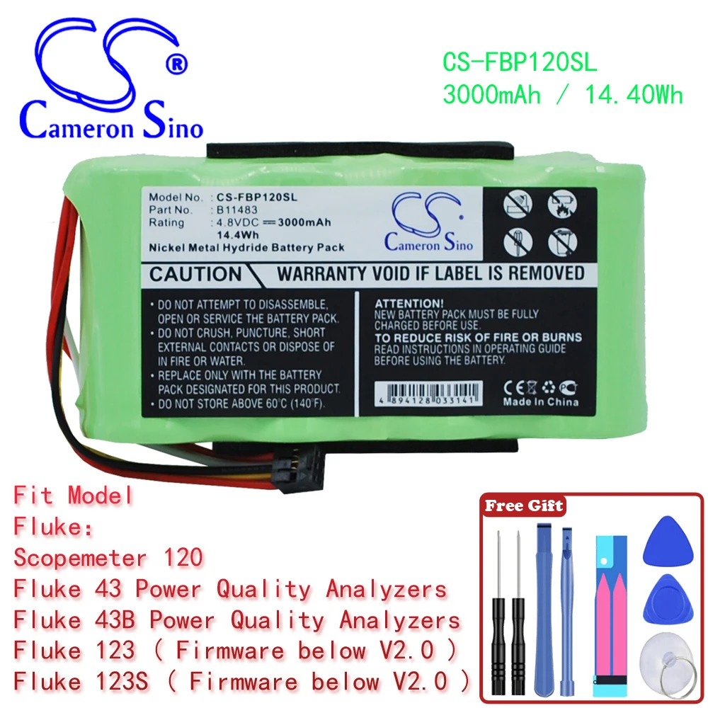 Equipment-Survey-Test-5500mAh-20-90Wh-Battery-For-Fluke-123S-Firmware ...