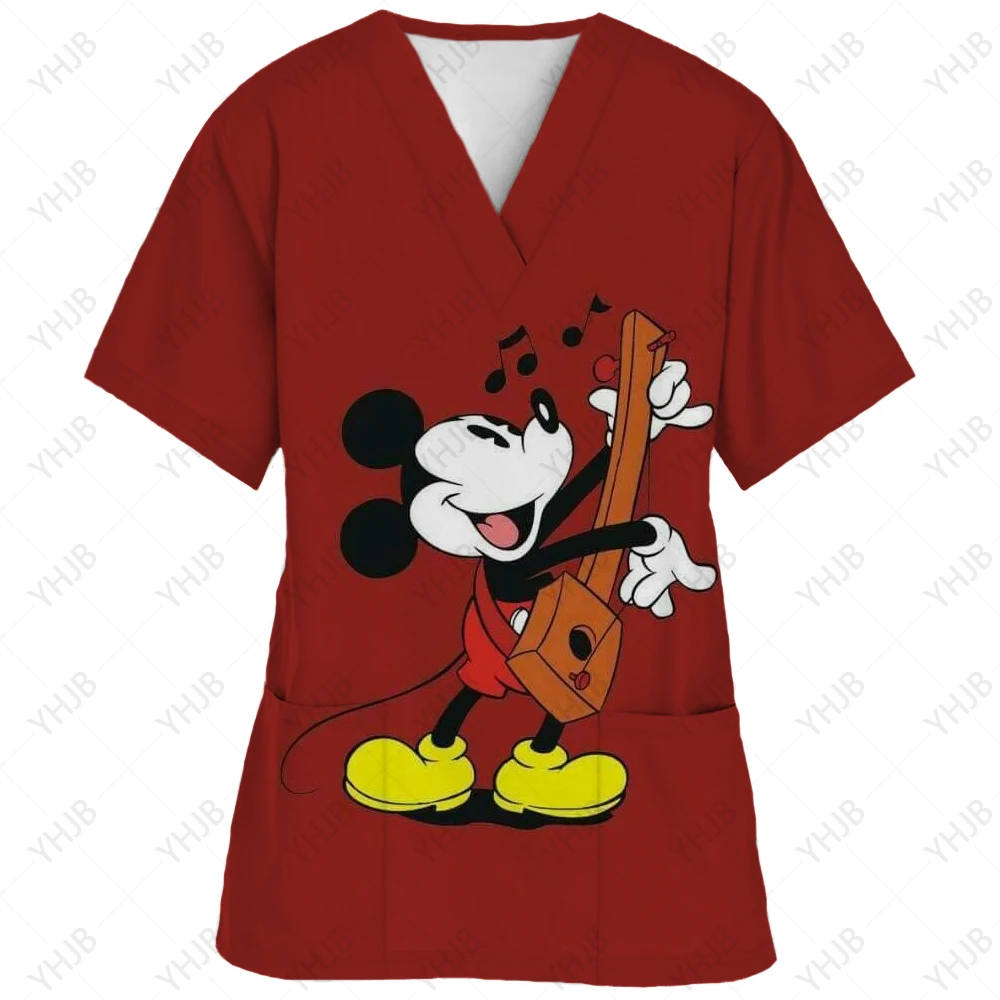 Disney-uniformes-m-dicos-con-estampado-de-Mickey-Mouse-para-hombre-y ...
