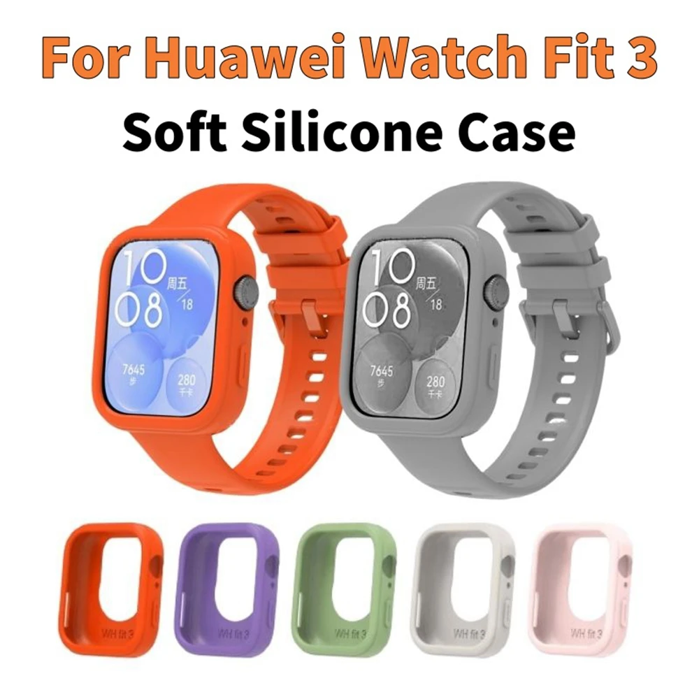 Soft-Silicone-SmartWatch-Cover-Case-For-Huawei-Watch-Fit-3-Protective ...