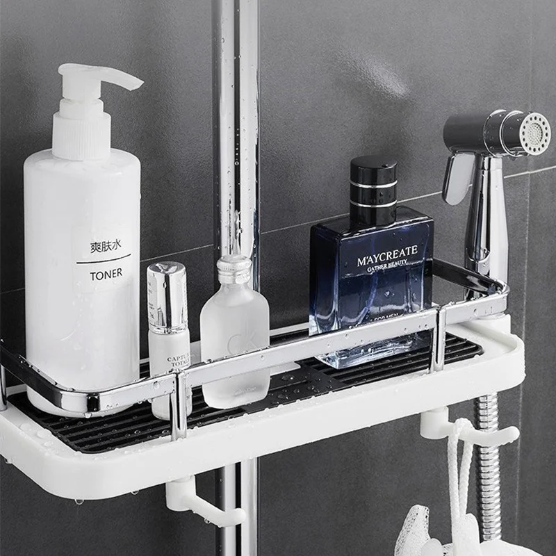 Hole-free-multifunctional-shelf-Bathroom-rack-simple-punch-free-square ...