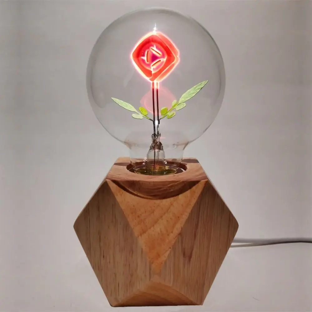 Small Rose Flame Light Bulb Sunflower Heart Art Light Bulb Atmosphere ...