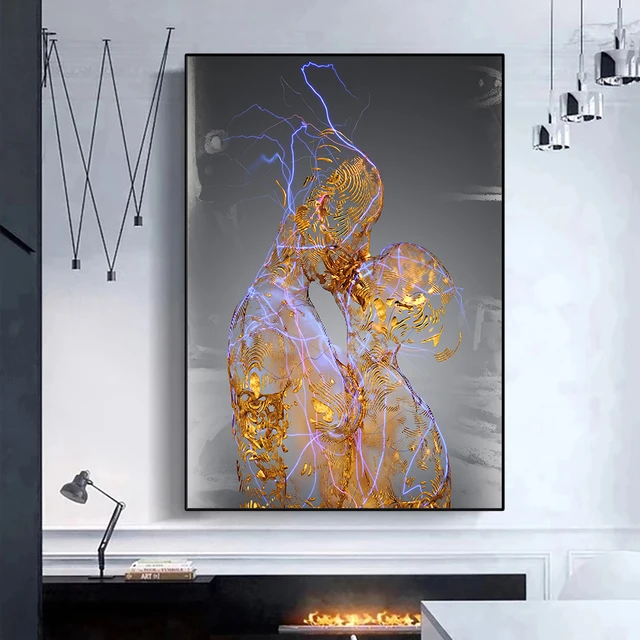 Abstract Love Art Couple
