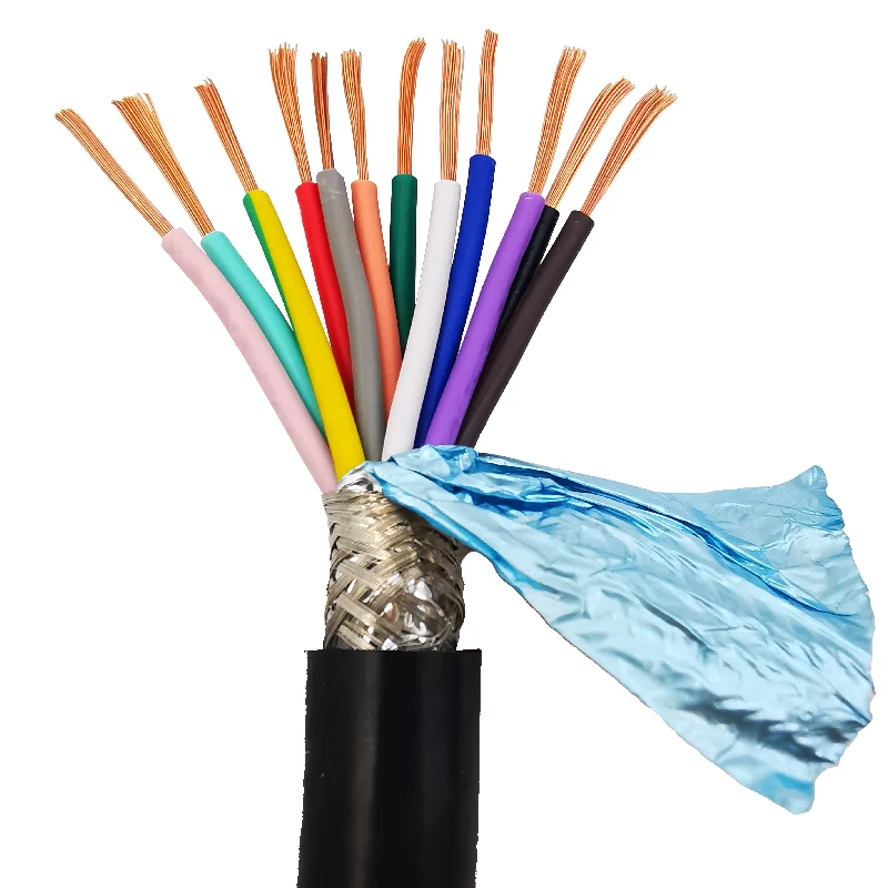 Cable blindado UL2464 18AWG 2 3 4 5 6 7 8 core 26 24 22 20AWG 10 12 14 ...