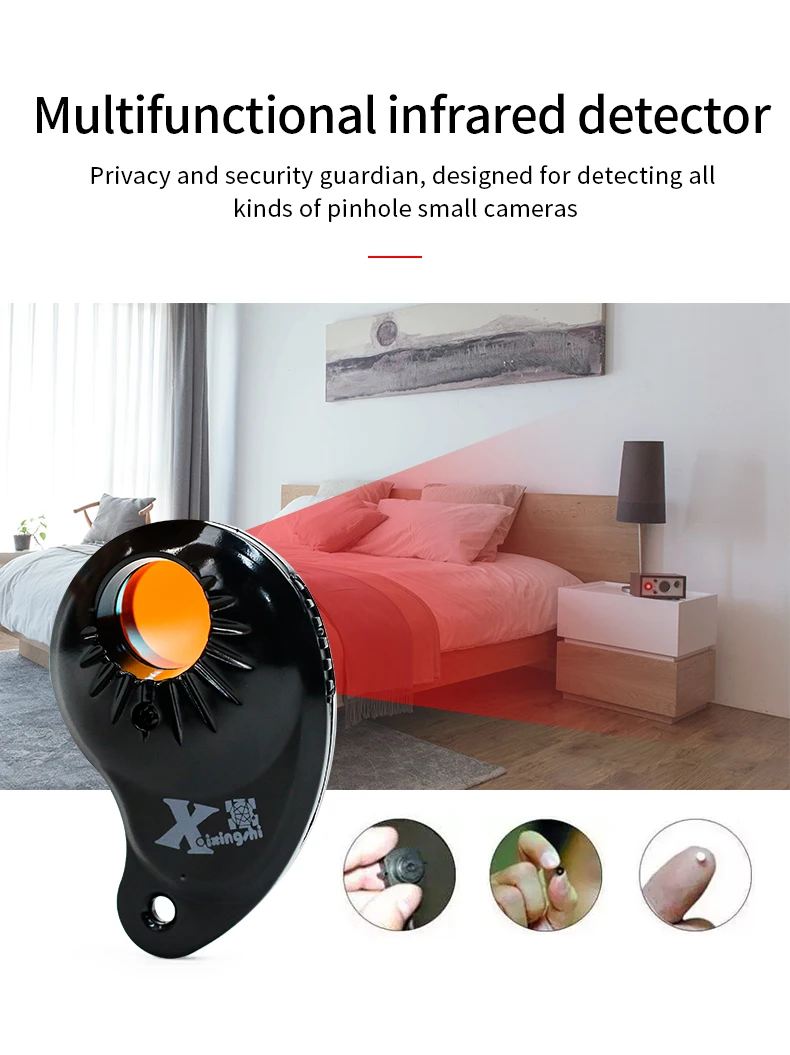 Laser-camera-detector-wireless-signal-vibration-alarm-anti-candid ...