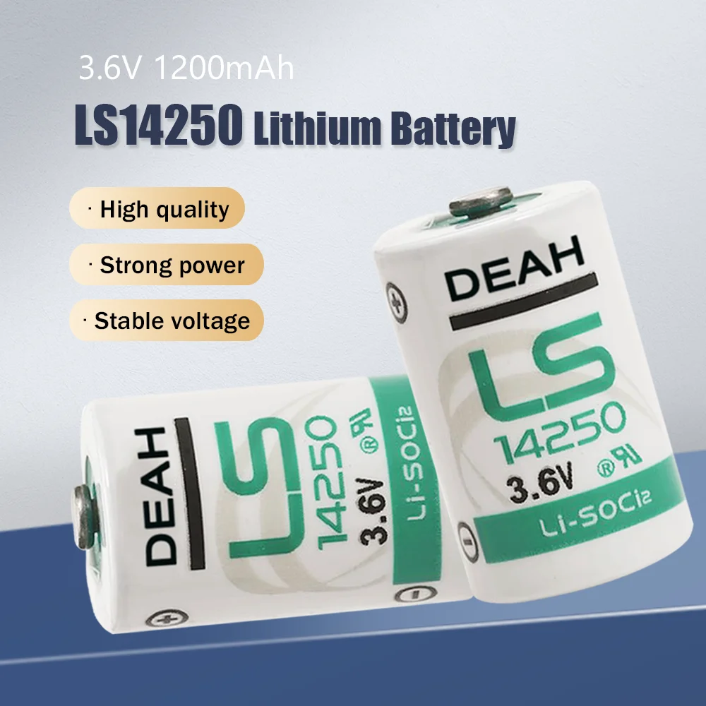 2PCS LS14250 R6 L14250 ER14250 14250 TL-5902 3.6V Lithium Battery For ...