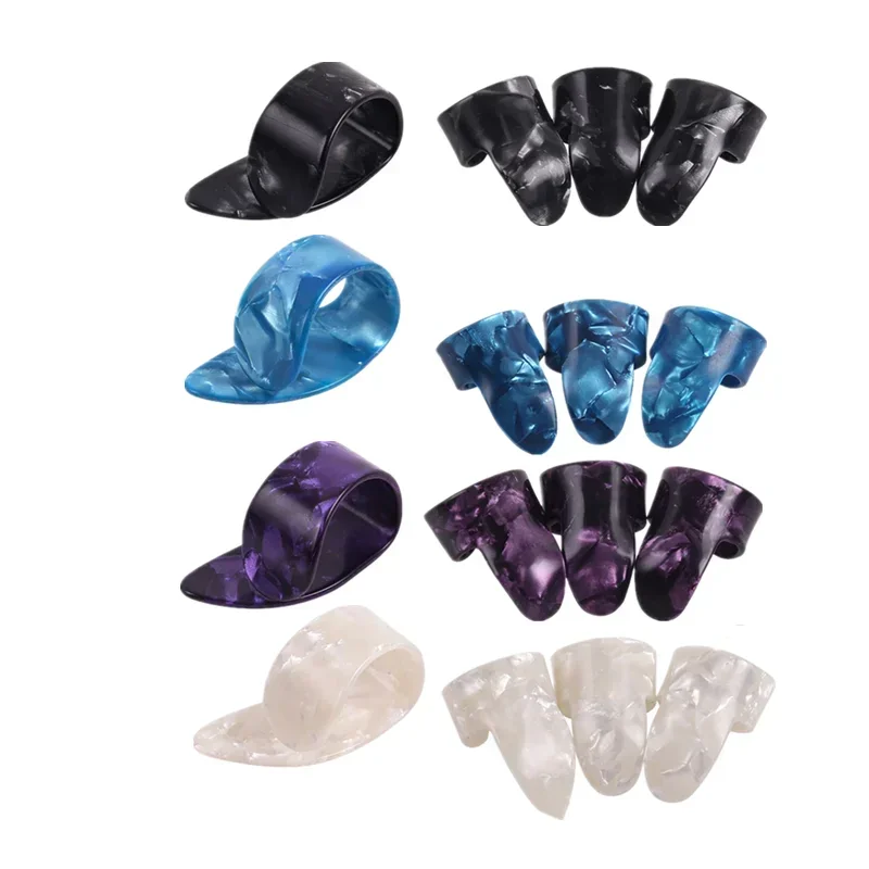 4pcs-set-1-Thumb-3-Fingers-Guitar-Picks-Silicone-Finger-Protector ...