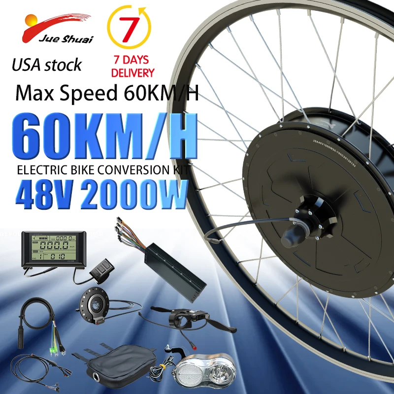 26-inch-700C-Electric-Bicycle-Conversion-Kit-2000W-e-Bike-Conversion ...