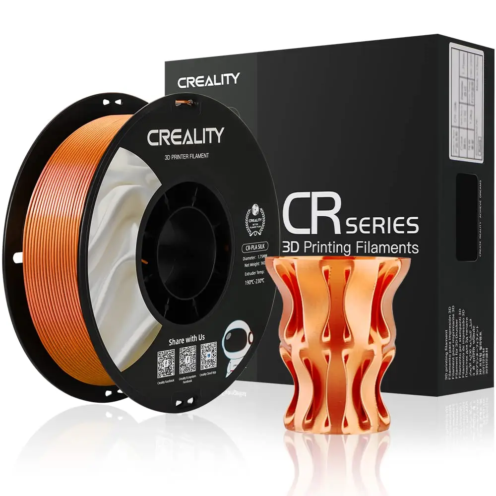 Creality Silk PLA Filament 1.75mm 3D Printer Filament No-Tangling ...