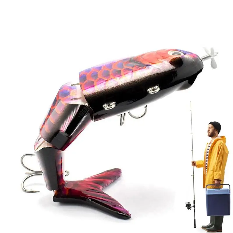 Robotic-Fishing-Lure-USB-LED-Light-Electric-Lure-Wobblers-For-Fishing ...