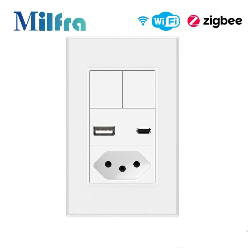 Tuya-Smart-Brazil-Socket-Wifi-Zigbee-Wall-Outlet-2-Gang-Button-Smart ...