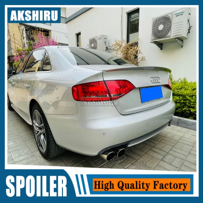 For-Audi-A4-B8-B8-5-Spoiler-2009-2016-ABS-Plastic-Unpainted-Color-Rear ...