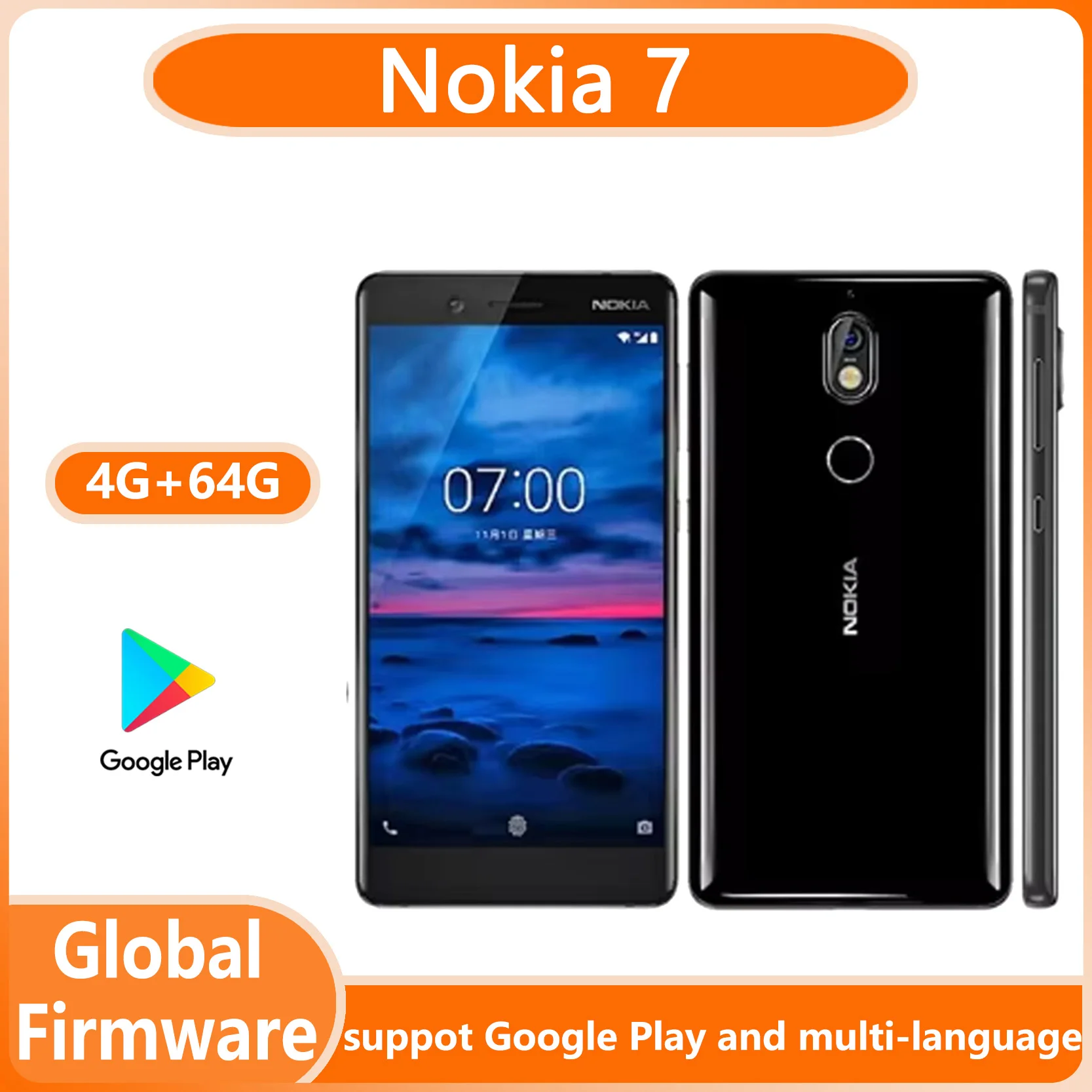 Nokia 7 4G Smartphone 5.2 Inches 4G 64G 16MP Camera Dual SIM Android ...