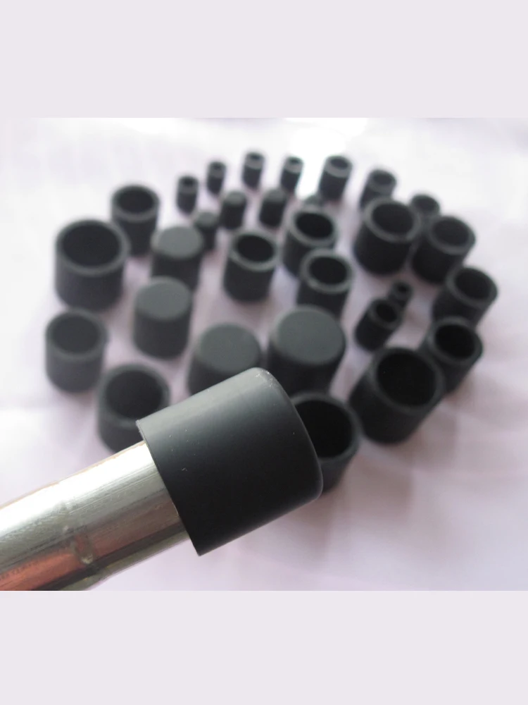 Black-Silicone-Rubber-Cap-Rubber-Sleeve-Pipe-Sheath-End-Protection ...