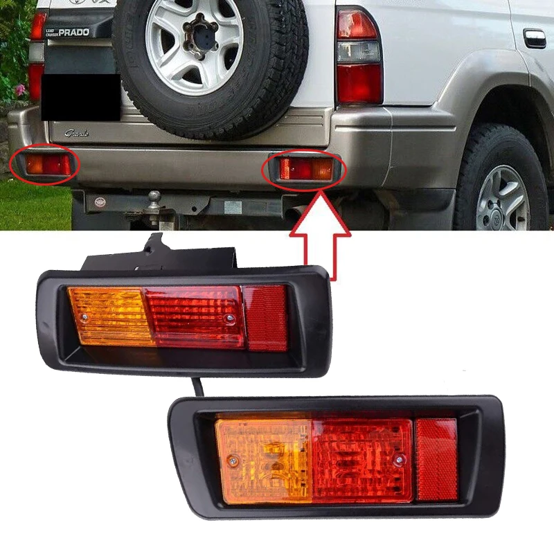 Tail Bumper Stop Signal Warning Light for Toyota Land Cruiser Prado ...