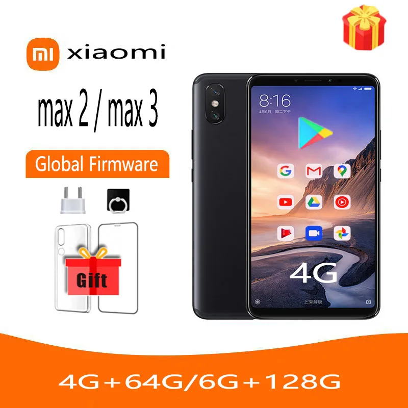 4G-celular-redmi-xiaomi-max-3-max2-6G-128-global-firmware-Snapdragon-large-screen-Posterior ...