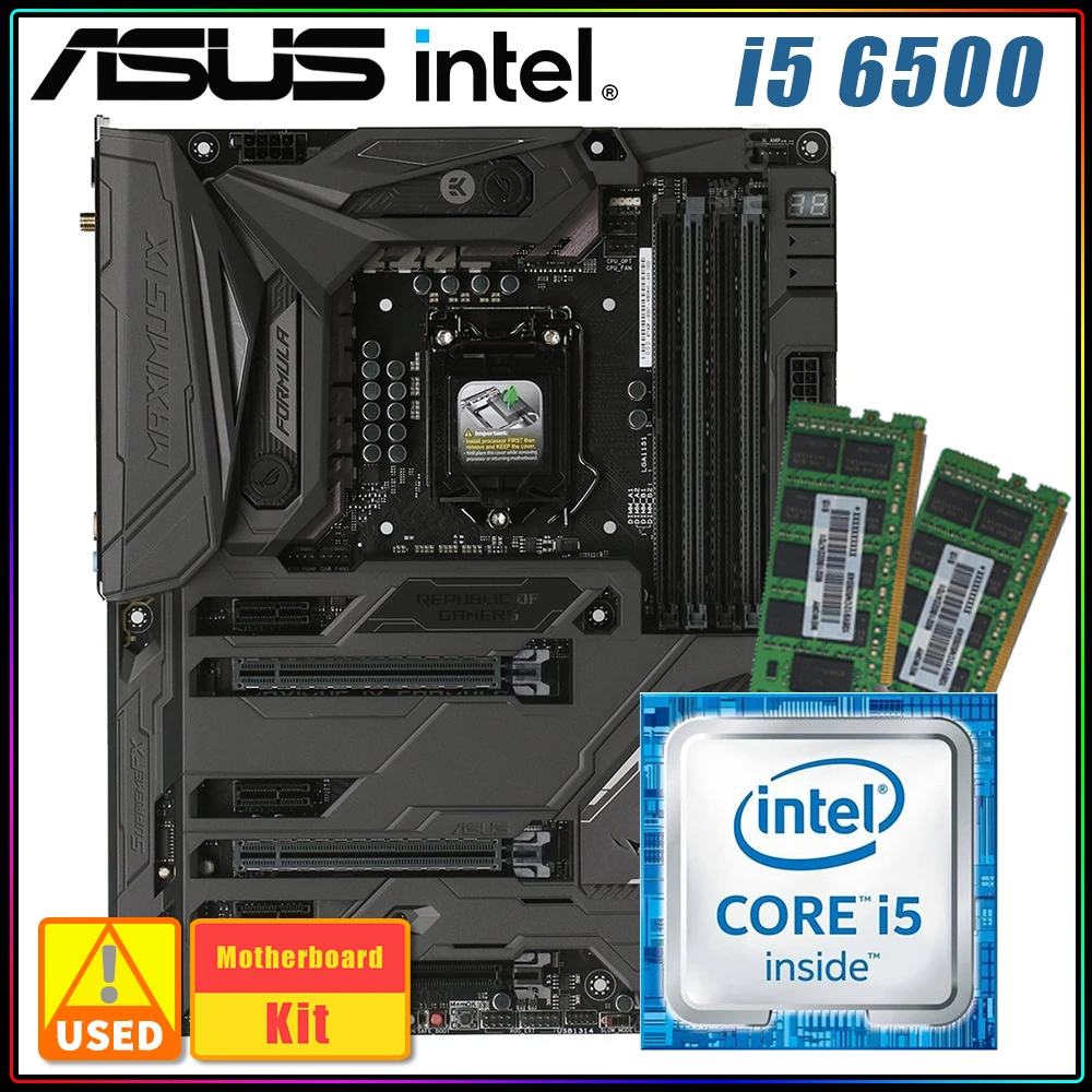 Asus Rog Maximus Ix Formula With Core I5 5600 Cpu And Two Ddr4 8gb Ram ...