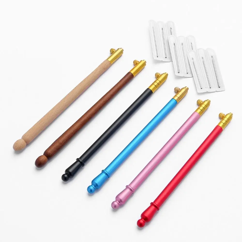 Embroidery-Tambour-Hook-with-3-Needles-French-Crochet-Hook-Metal-Pen ...