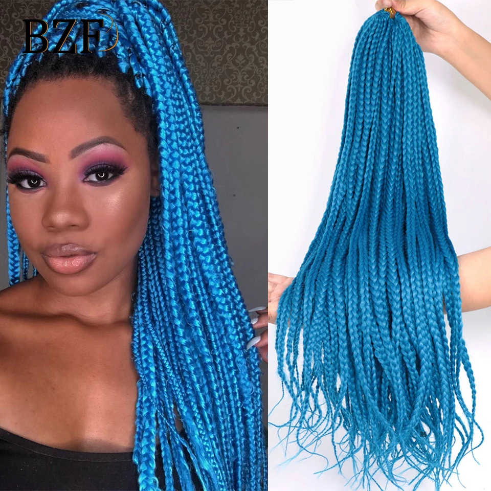 Blue Box Braids
