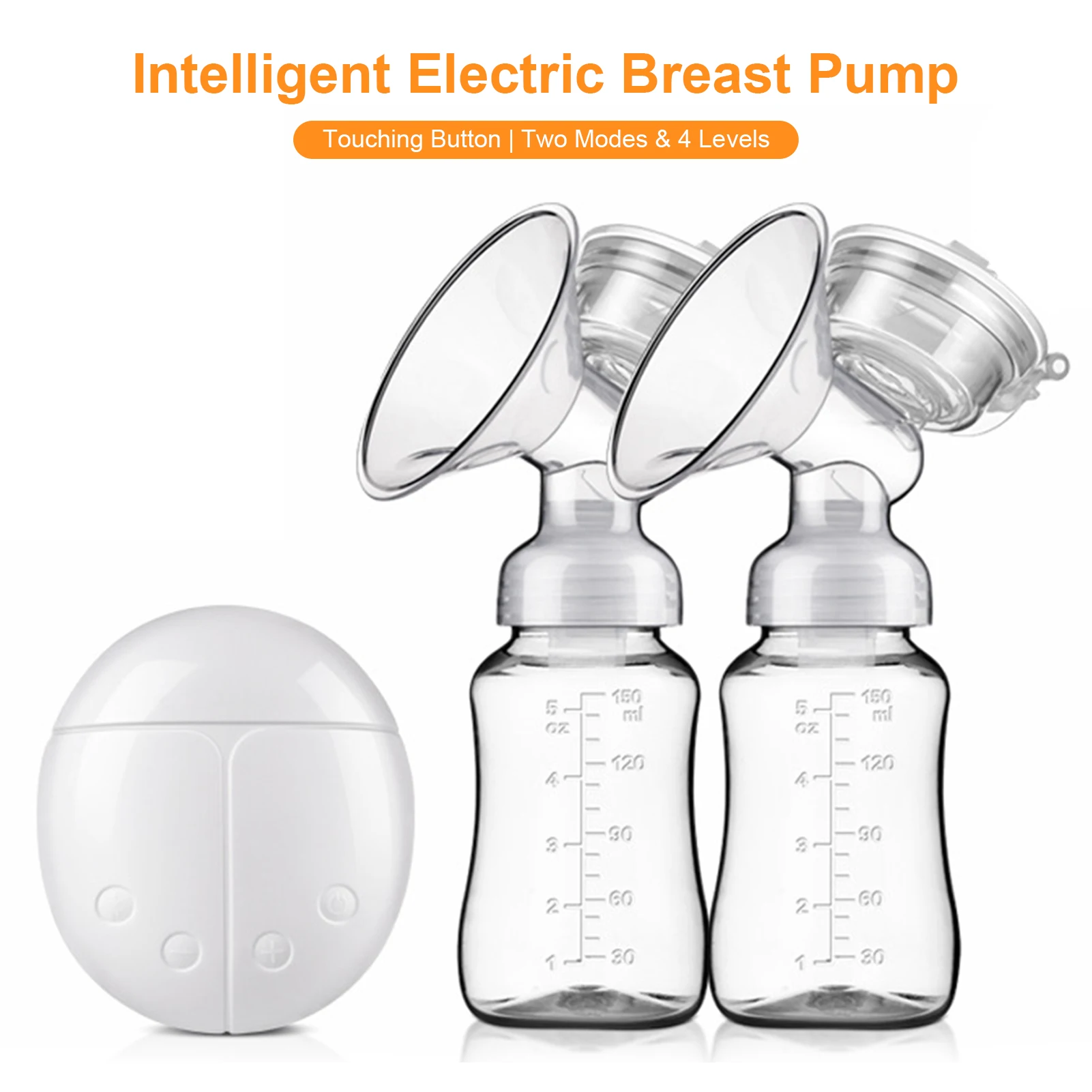 Double-Electric-Breast-Pumps-Powerful-Nipple-Suction-USB-Electric-Breast-Pump-with-Baby-Milk ...