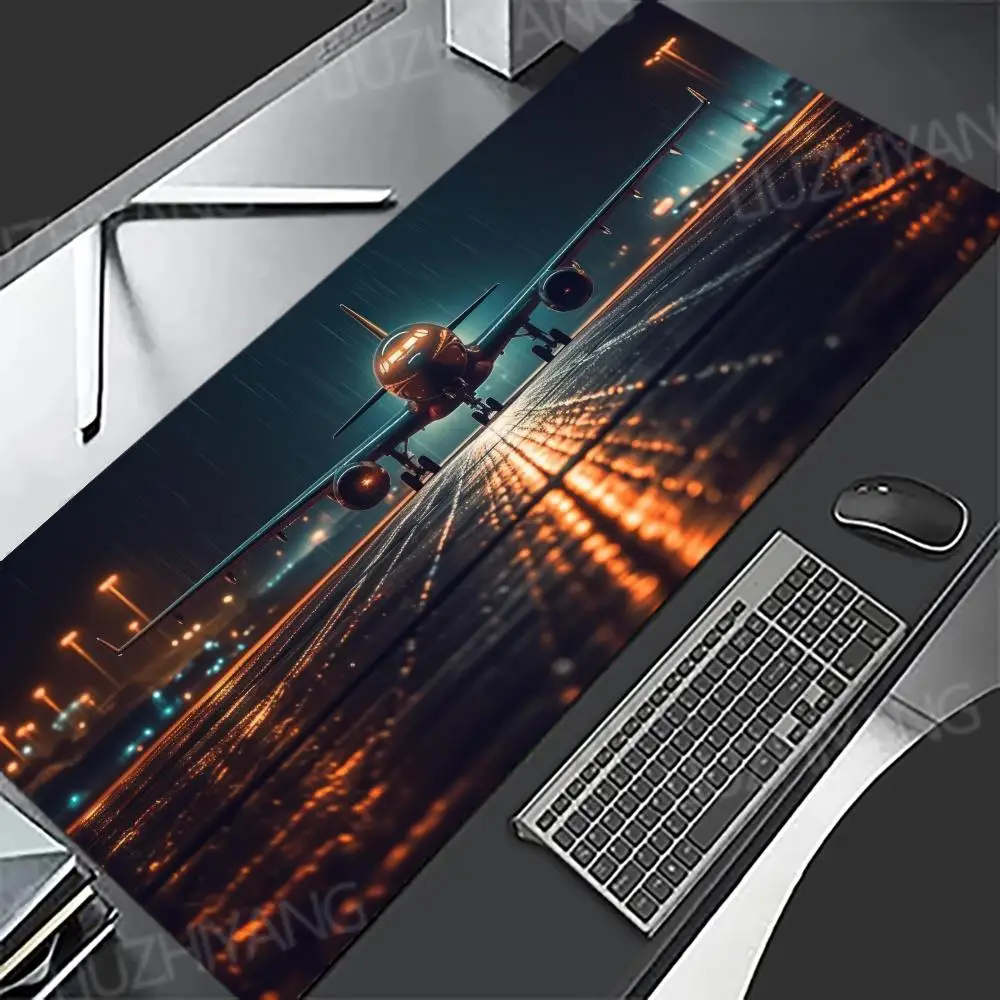 Fighter jet Mouse Pad Airplane Large Rubber Anti-slip Keyboard Table ...