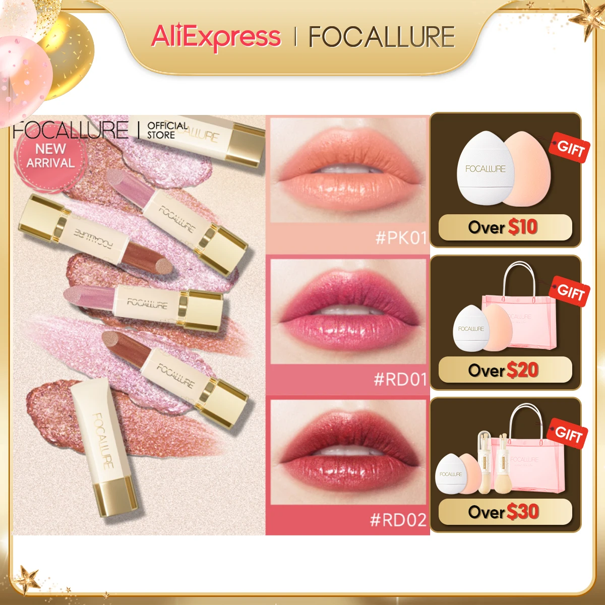 FOCALLURE-Diamond-Shiny-Lipstick-Moisturizing-Long-Lasting-13-Colors ...