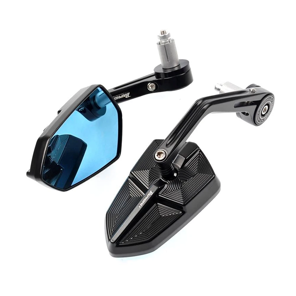 Universal-Motorcycle-Rear-View-Mirrors-Black-Motorcycle-Side-Bar-End ...