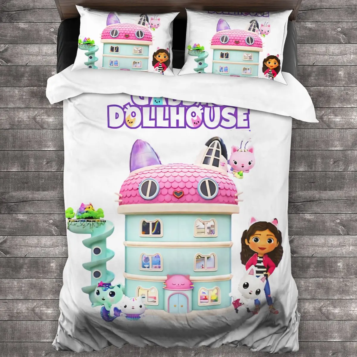 Gabby's Dollhouse Bedding Set Single Twin Full Queen King Size Bed Set ...