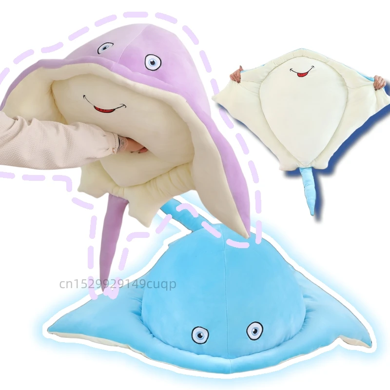 Cartoon-Marine-Animal-Ray-Plush-Doll-Blue-Purple-Manta-Ray-Plush-Toy ...