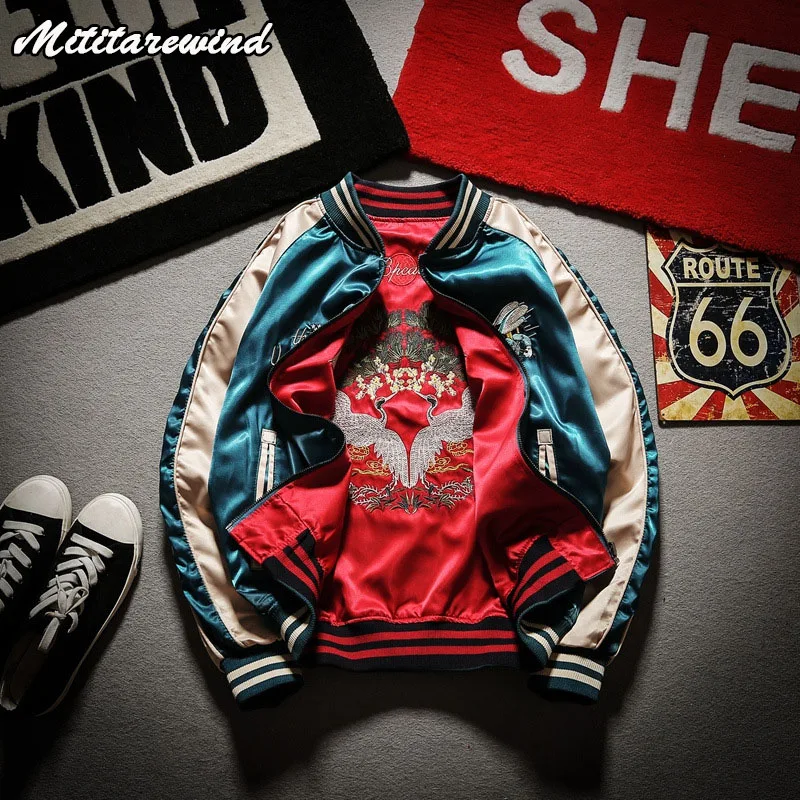 Men-And-Women-Embroidery-Two-Sided-Spliced-Color-Jackets-Hip-Hop-Style ...