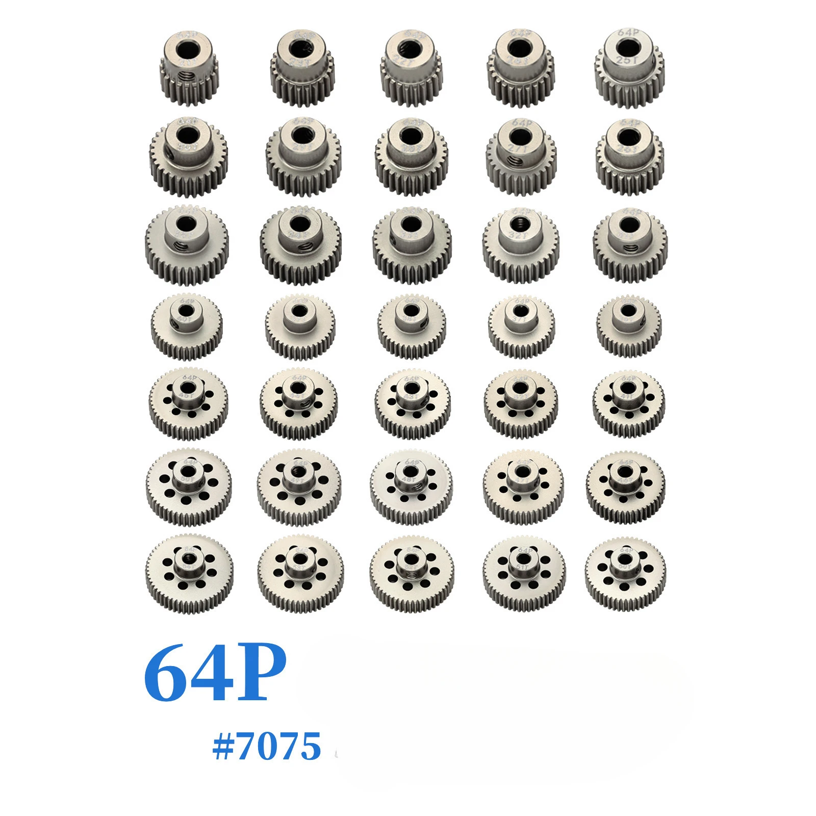 Metal Gears 64P Motor Teeth for 1/10 Flat Road Vehicle RC Car Parts 21 ...