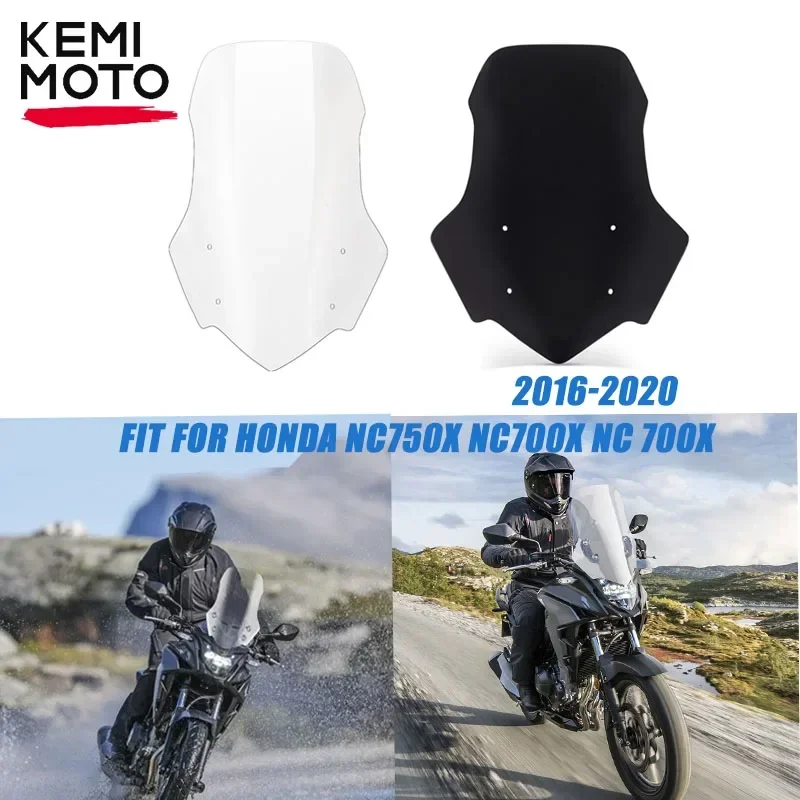 For-Honda-NC700X-NC750X-NC-750-700-X-Windscreen-Screen-Windshield ...