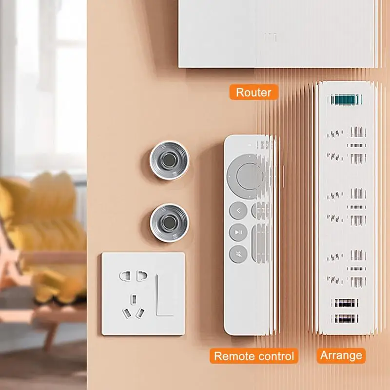 Magnetic Remote Control Holder Wall Mount TV Remote Organizer With ...