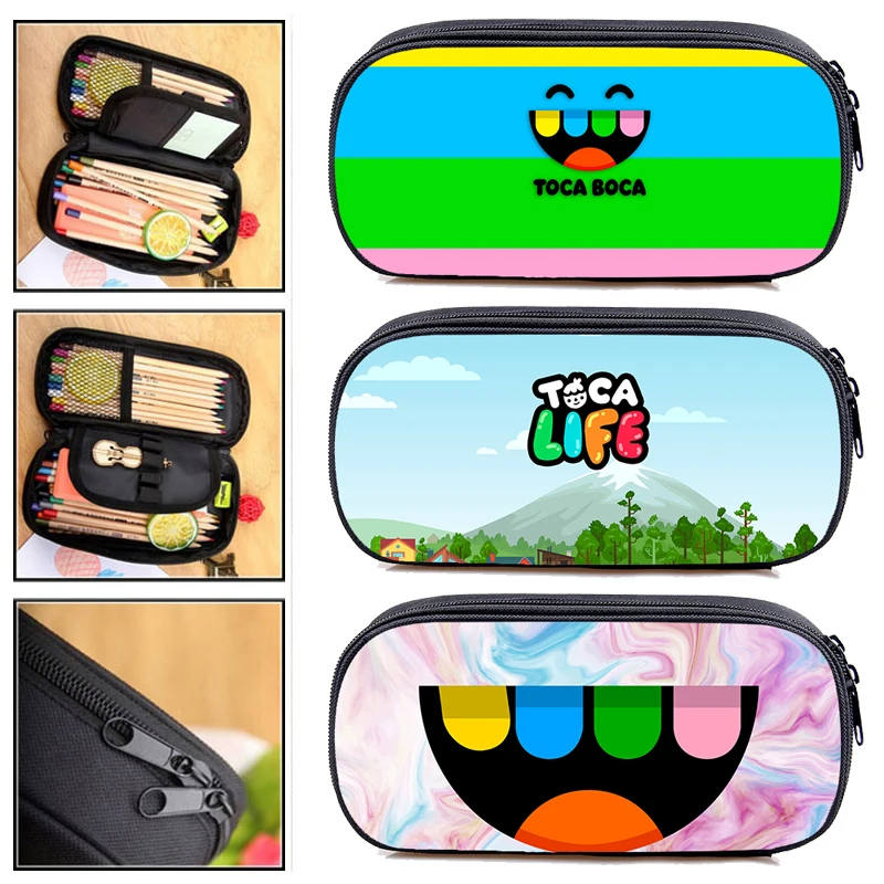 New-3D-Anime-Toca-Boca-Life-World-Game-Pencil-Case-Teenager-School ...