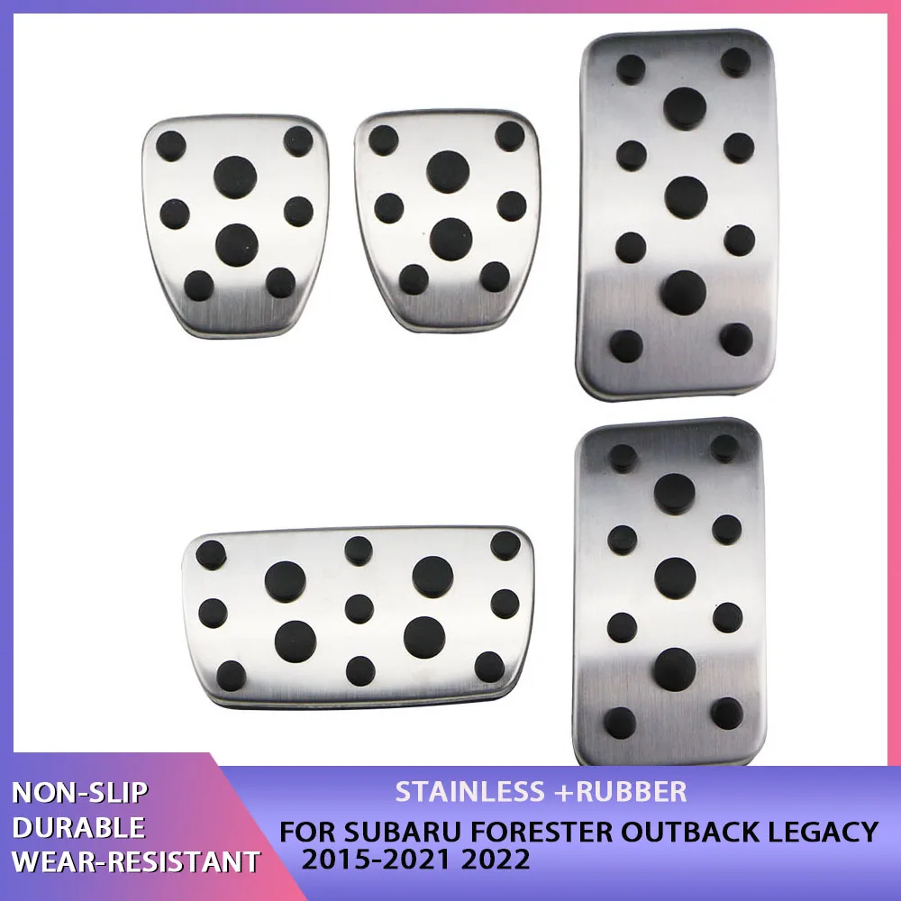 Stainless Steel AT/MT Transmission Accelerator Brake Gas Pedals for ...